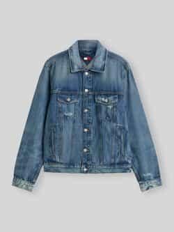 Tommy Jeans Regular Fit Jeansjacke aus Baumwoll-Mix