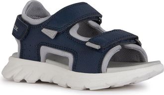 Geox Jungen J Airadyum Bo Sandal, Navy Grey, 29 EU