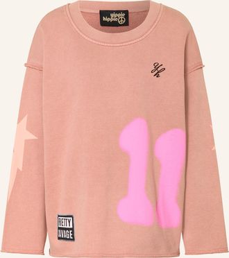 Yippie Hippie Yippie Hippie Oversized-Sweatshirt rosa