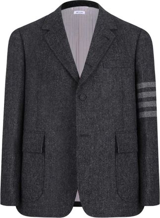 Thom Browne Homme, Vestes, Gris, Taille: L Blazer &agrave; Rayures