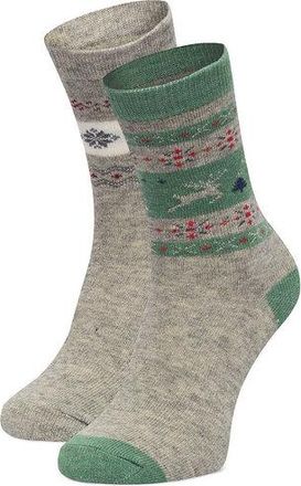 Gino Rossi Lange Socken CEO_BR_GR_004_W_AW25 (2 PACK) Grau