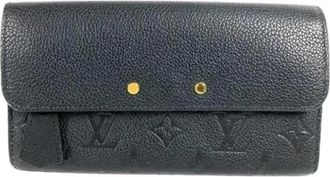 Louis Vuitton unisex, Pre-owned, Noir, Taille: ONE Size Portefeuille en Toile Pre-owned