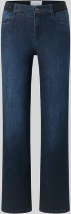 Angels High Waist Straight Fit Jeans mit Logo-Bund