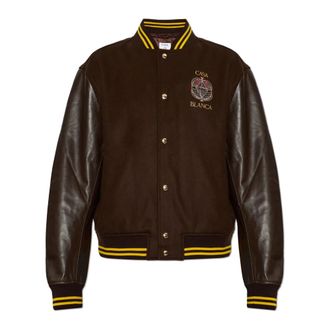 Casablanca Himmelszelt-Pyramiden-Woll- & Leder-Collegejacke - - Jackets - Herren - Braun - L