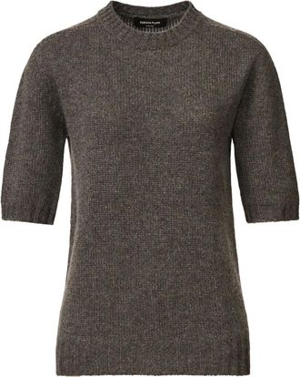 Fabiana Filippi pull à manches courtes - Gris