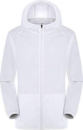 Generic Vestes d&eacute;contract&eacute;es pour femmes 2026 - Coupe-vent l&eacute;ger et imperm&eacute;able, blanc, M