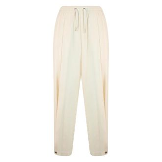 Herno Hose mit verstellbarem Bund - - Trousers - Damen - Beige - M