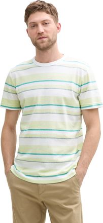 Tom Tailor Denim Loose Fit Bluse mit Streifenmuster, Rose White Vertical Stripe, L