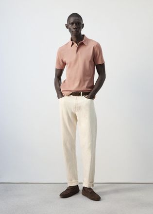 Mango Polo piqu&eacute; slim-fit p&ecirc;che - Homme - M - MANGO MAN