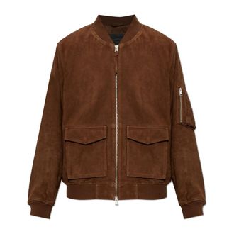 AllSaints Rokko Relaxed Suede Bomber Jacket - - Jackets - Herren - Braun - M