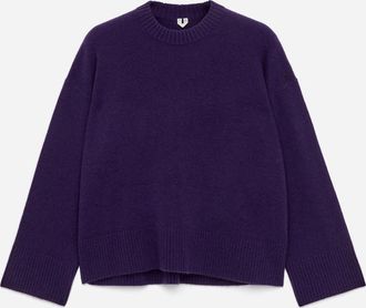 Arket Oversize-Pullover Aus Reinem Kaschmir -Lila