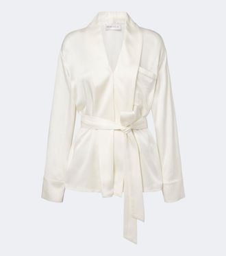 Victoria Beckham Bluse Alba aus Satin