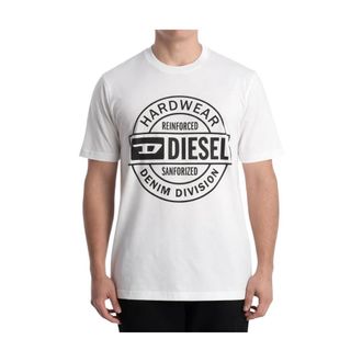 Diesel Circular Graphic T-shirt - - Tops - Herren - Wei&szlig; - L