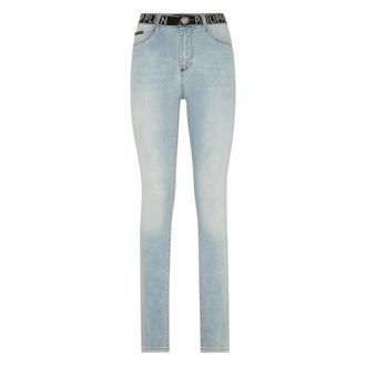 Philipp Plein Femme, Jeans, Bleu, Taille: W26 Jegging taille haute