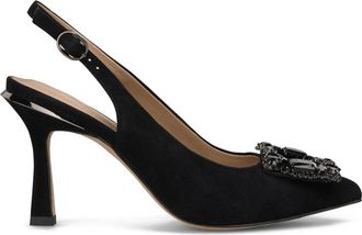 Alma En Pena Alma EN Pena, Femme, Chaussures, Noir, Taille: 41 EU Escarpin Slingback &agrave; Boucle Strass Noire