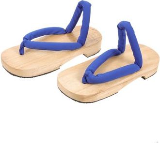 Yarnow Sabots Bois Japonais Femme Large Confort &Eacute;t&eacute; Pantoufles Respirantes avec Semelle Antid&eacute;rapante pour Int&eacute;rieur et Ext&eacute;rieur