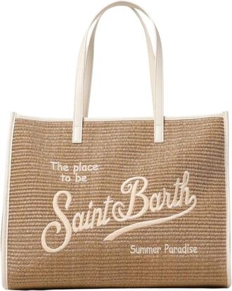 MC2 Saint Barth Femme, Sacs, Beige, Taille: ONE Size Sac cabas en paille beige