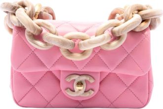 Chanel Pre-owned Vintage Quilted Crossbody Bag - Femme - Pre-owned - Rose - Taille: ONE Size