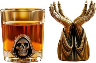 Generic Spirituosen Aufbewahrung | Whiskey Flaschenhalter Gotisches Skelett Hand Design,Bourbon Flaschen Aufbewahrung - F&uuml;r Homebar K&uuml;che Theke Sideboard Schr