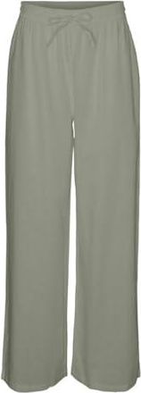 Vero Moda Vmlinn Linen Pantalon WVN Noos, Sable, XL Femme