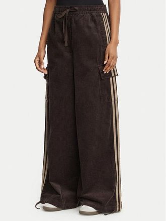 adidas Stoffhose Corduroy 3S Cargo KT0064 Braun Relaxed Fit
