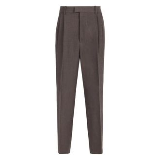 Bottega Veneta Wollhose mit Ges&auml;&szlig;taschen - - Trousers - Damen - Grau - XS