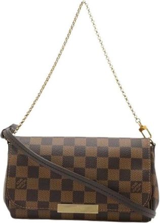 Louis Vuitton Pochette Favorite PM Damier doccasion - Femme - Pre-owned - Brun - Taille: ONE Size