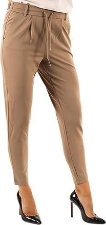 Only Uniquement Femmes Pantalon &Eacute;l&eacute;gant Poptrash Livre de Poche Stretch Pantalons Professionnels ONLPOPTRASH Neuf, Couleurs:Marron-Claire, Taille:S / 32L, 