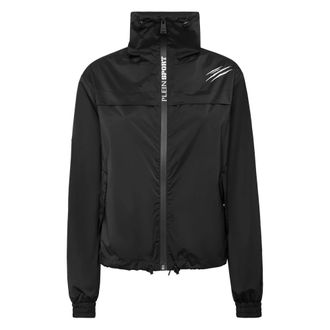 Plein Sport Femme, Vestes, Noir, Taille: 38 FR Coupe-vent Court LS Scratch