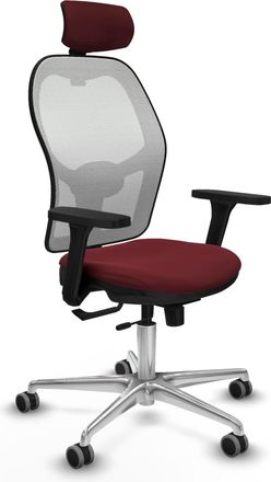 Piqueras y Crespo Ergonomischer Drehstuhl mit Chorqu&eacute;-Armen, h&ouml;henverstellbarer Lendenwirbelst&uuml;tze und h&ouml;henverstellbarem Kopfteil und Neigungsverstellung, ausgestattet