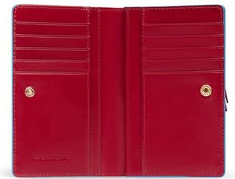 Piquadro Blue Square Women&acute;s Bifold Wallet RFID M Red