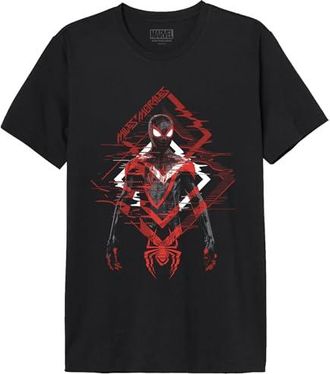 MARVEL « Multiverse Morales » MEMAGAGTS005 T-Shirt Homme, Noir, Taille XL