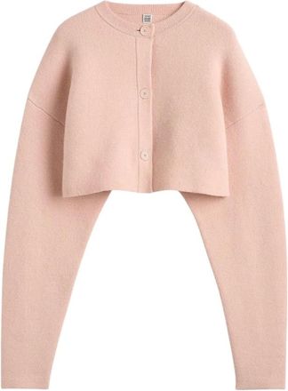 Toteme Femme, Pulls, Rose, Taille: 40 FR Gilet Court Oversize