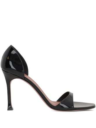 Amina Muaddi sandales Agnese 95 mm - Noir