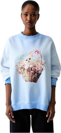 Msgm Msgm, Damen, Sweatshirts & Hoodies, Blau, SGr&ouml;&szlig;e