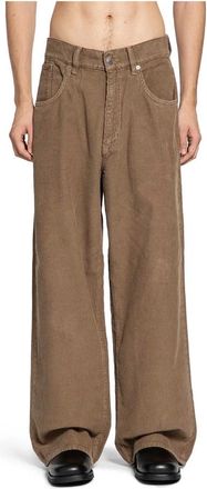 Sunflower Homme, Pantalons, Brun, Taille: W30 Pantalon Tr&egrave;s Large en Velours C&ocirc;tel&eacute;