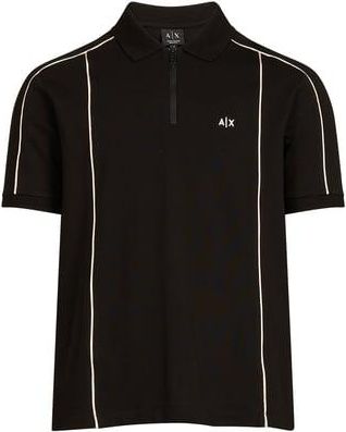 A|X Armani Exchange Polo manches courtes en coton piqu&eacute;