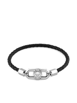 Philipp Plein bracelet en acier inoxydable - Noir