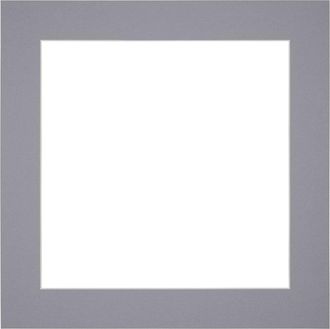 Yd. Passepartout 60x60 cm für Fotogröße 50x50 - Grau - Museumkarton - Außenmaße 60x60 cm - Innengröße 50x50 cm
