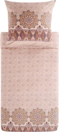 Bassetti SIGURTA Bettw&auml;sche + 1 Kissenh&uuml;lle aus 100% Baumwollsatin in der Farbe Beige 41, Ma&szlig;e: 155x220 + 1 K 80x80 cm - 9330156