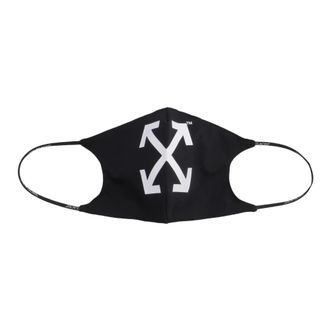 Off-white Baumwollmaske mit Aufdruck - - Accessories - Herren - Schwarzk - S/M