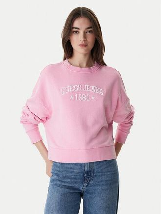 Guess Sweatshirt W6RQ04 KCPR1 Rosa Relaxed Fit