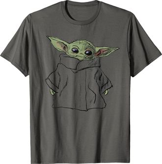 Star Wars The Mandalorian Grogu Zeichnung T-Shirt