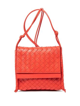 Bottega Veneta 2000 Intrecciato Schultertasche - Rot