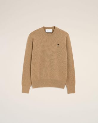 Ami Pull marron en laine Ami de Coeur Noir - XXL - Homme