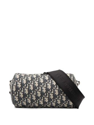 Dior 2022 Oblique Canvas Roller Messenger Bag crossbody bag - Bleu