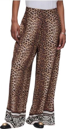 Liu Jo Femme, Pantalons, Multicolore, Taille: 36 FR Pantalon Imprim&eacute; Animal