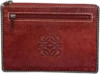 Loewe Porte-cartes vintage Madrid Pre-owned - Femme - Pre-owned - Rouge - Taille: ONE Size