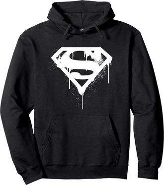 DC Comics Doomsday Graffiti mit DC Superman-Logo, weiß Pullover Hoodie