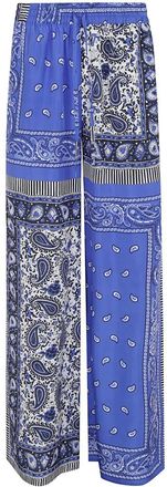 P.A.R.O.S.H. P.a.r.o.s.h., Femme, Pantalons, Multicolore, Taille: 40 FR Crepe de Chine Wide Pantalons